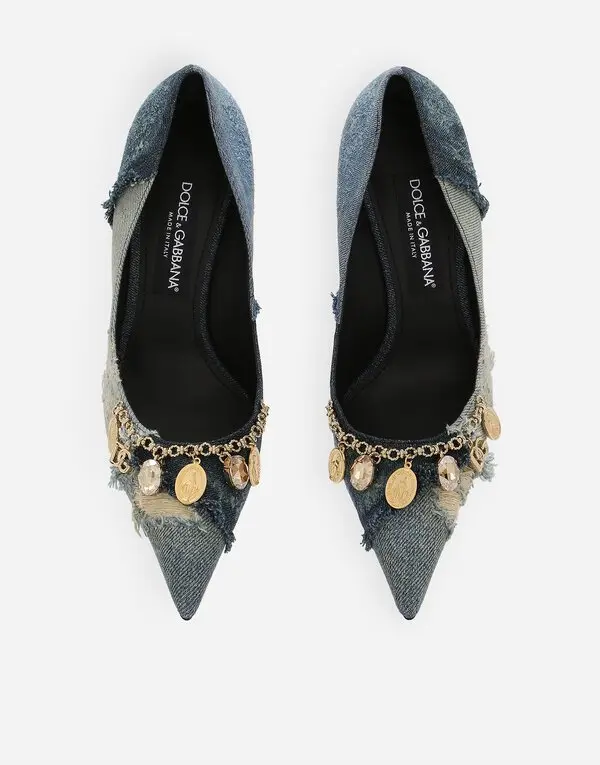 Dolce & Gabbana Patchwork Denim Pumps