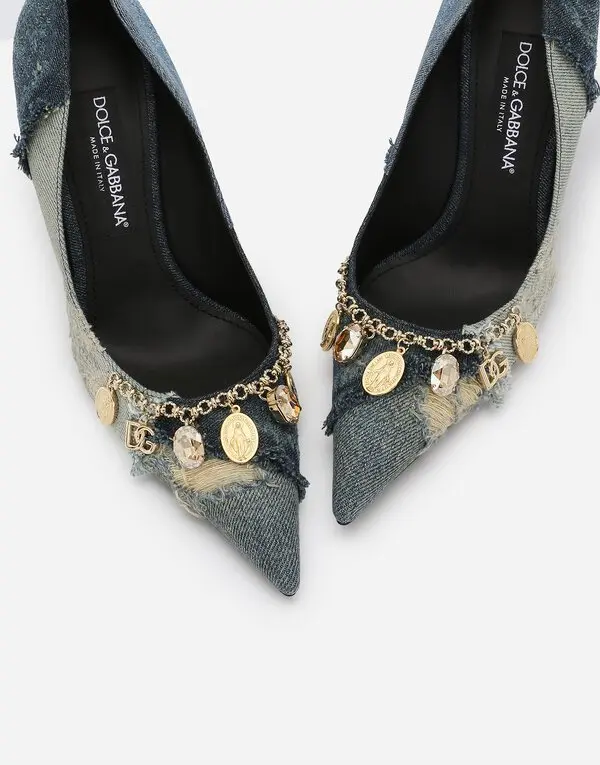 Dolce & Gabbana Patchwork Denim Pumps