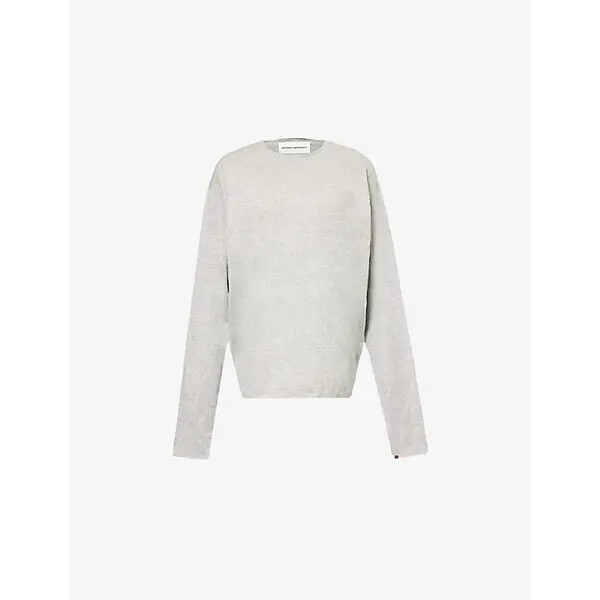 Extreme Cashmere X N°347 Aries Round-Neck Jumper In Grey - 41% Off
