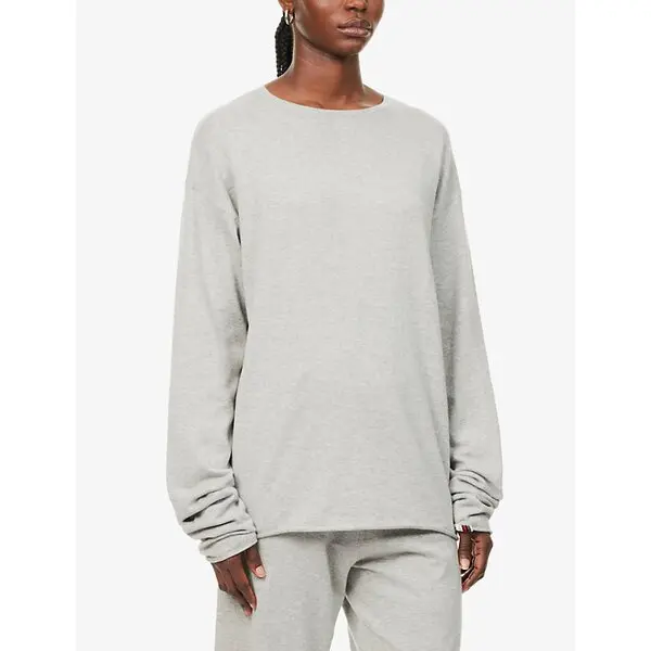 Extreme Cashmere X N°347 Aries Round-Neck Jumper In Grey - 41% Off