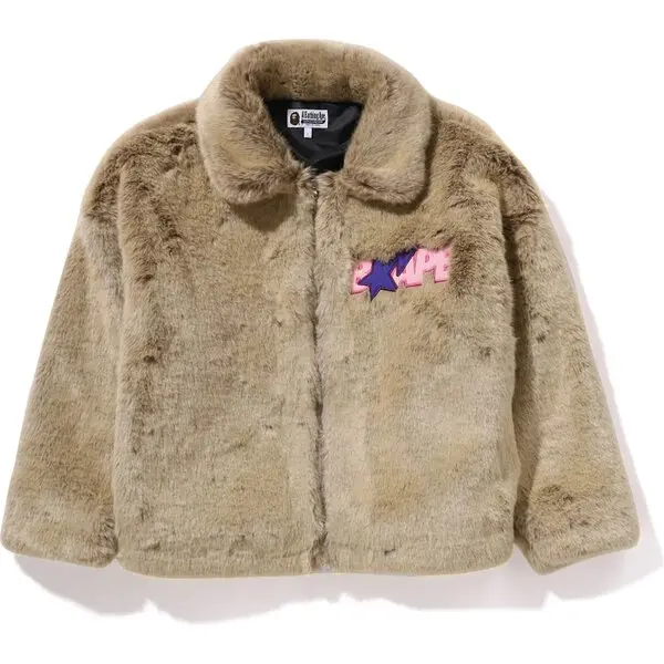 A BATHING APE X Don Toliver Faux Fur Jacket