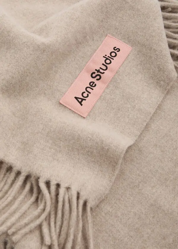Acne Studios Canada Cancan Fringed Wool Scarf
