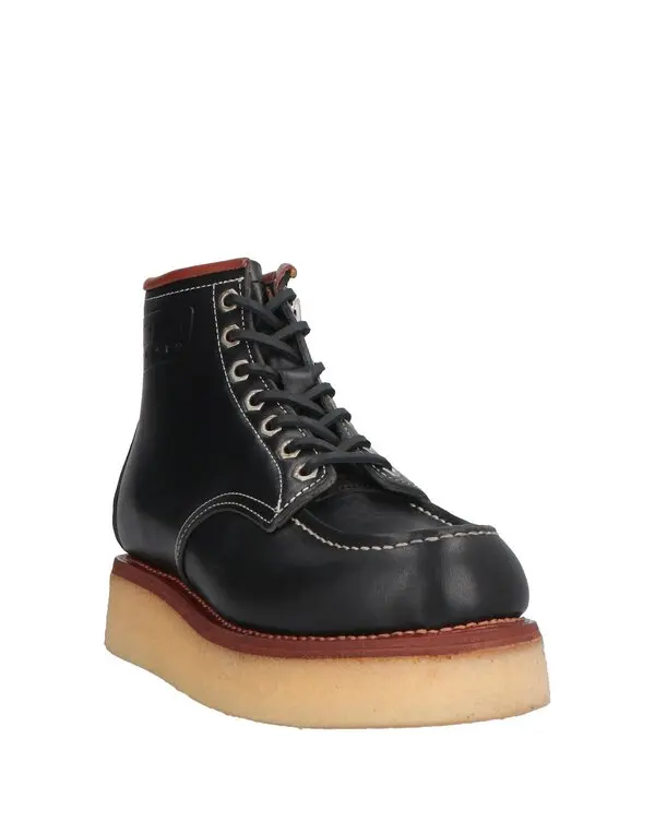 Kenzo Lace-up Leather Ankle Boots