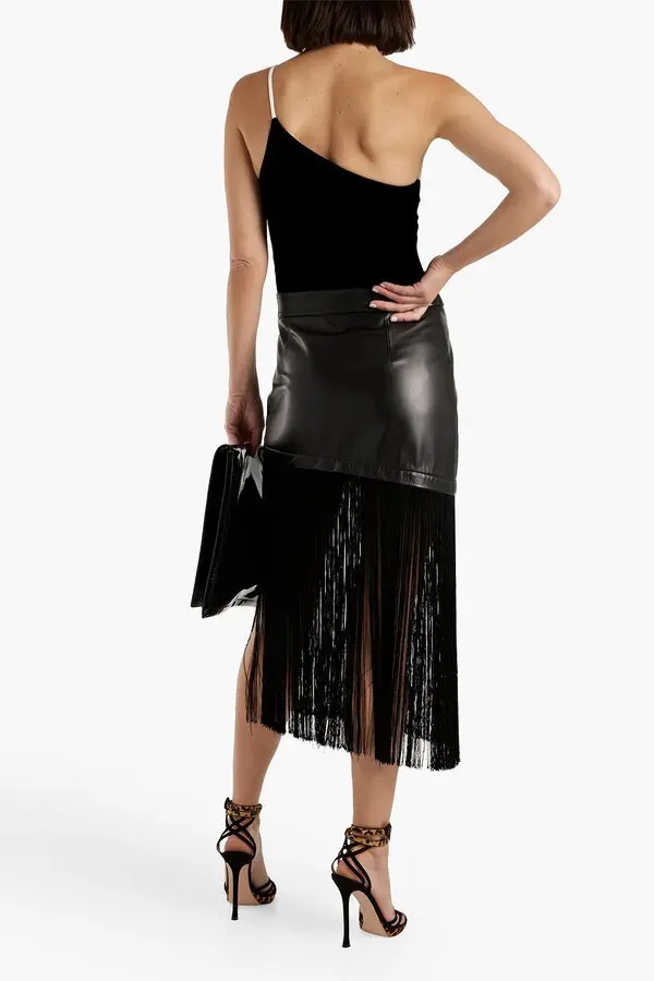 ET OCHS Avery One-shoulder Cutout Bodysuit