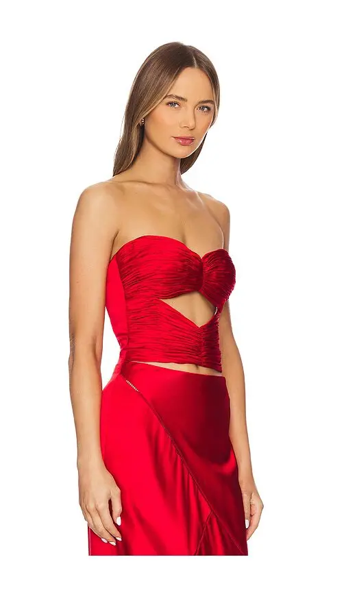Alejandra Alonso Rojas Cut Out Bustier Top