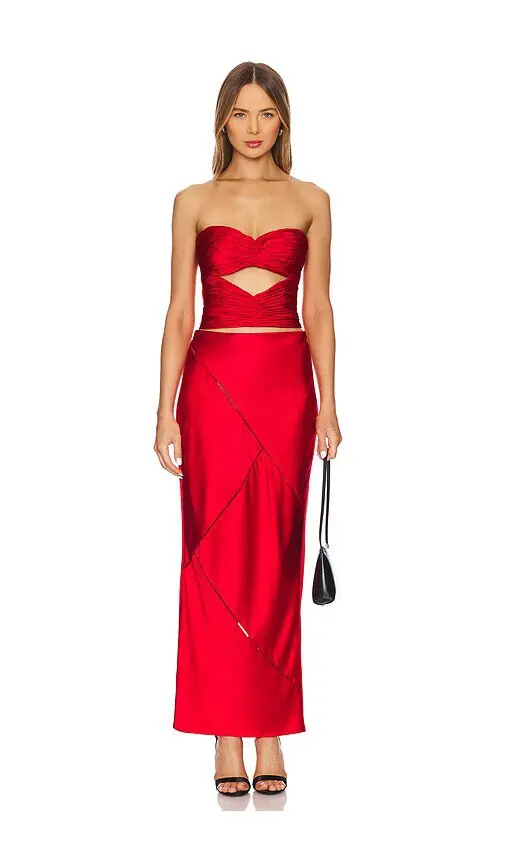 Alejandra Alonso Rojas Cut Out Bustier Top