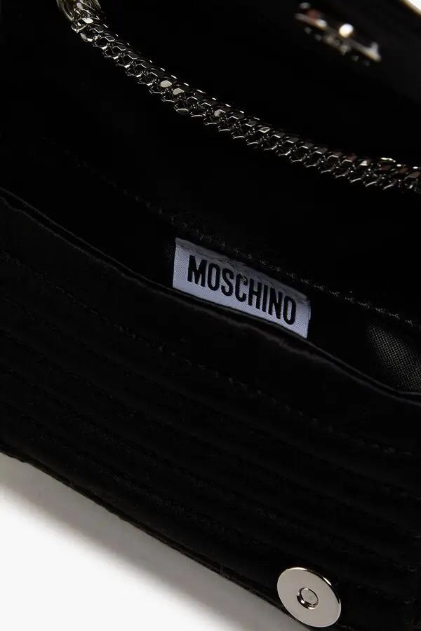 Moschino Biker Embellished Shoulder Bag