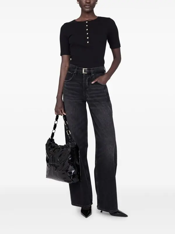 ANINE BING Kate Shoulder Bag - Black