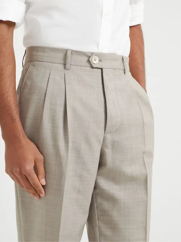 Brunello Cucinelli Pleat-detail Tailored Trousers - Neutrals