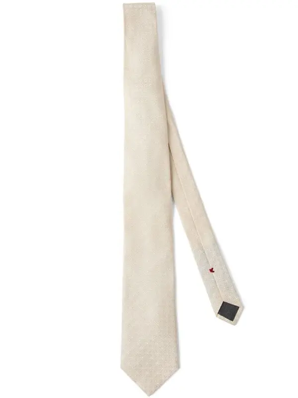 Brunello Cucinelli Silk Neck Tie - Neutrals