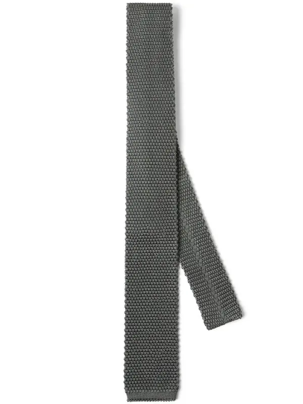 Brunello Cucinelli Silk Neck Tie - Grey