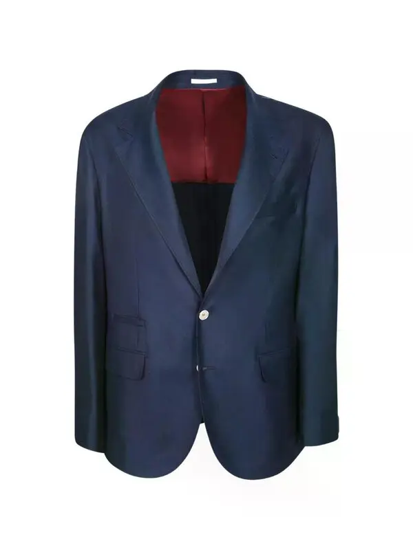 Brunello Cucinelli Single-breasted Blazer - Blue