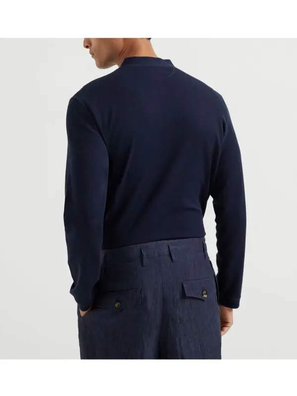 Brunello Cucinelli Long-sleeve Polo Shirt