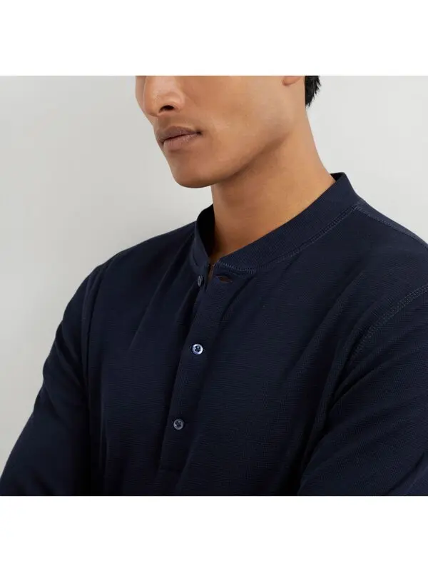 Brunello Cucinelli Long-sleeve Polo Shirt