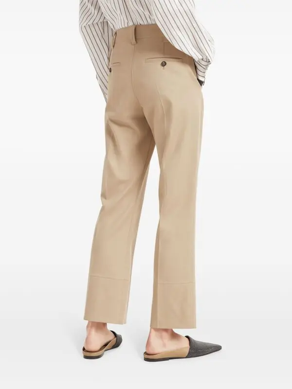 Brunello Cucinelli Kickflare Cigarette Trousers