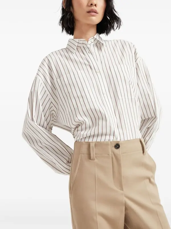 Brunello Cucinelli Kickflare Cigarette Trousers