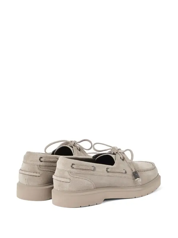 Brunello Cucinelli Monili-chain Boat Shoes