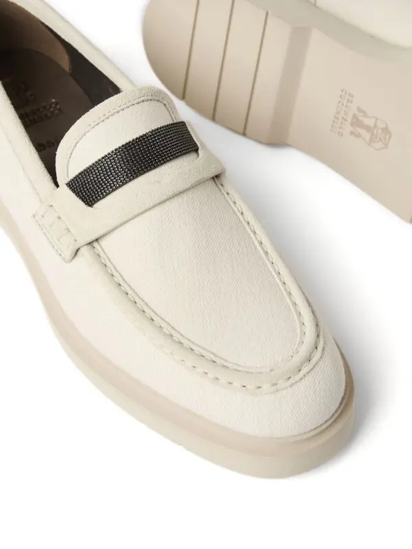 Brunello Cucinelli Monili-detail Loafers - Neutrals