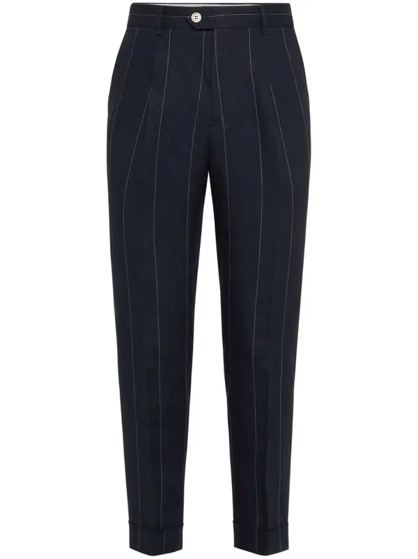 Brunello Cucinelli Pleated Trousers - Blue