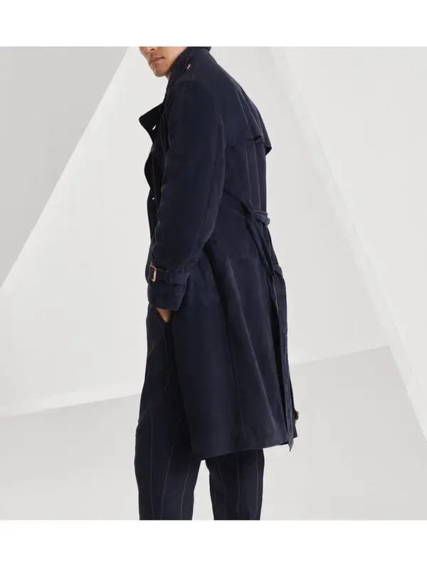 Brunello Cucinelli Suede Trench Coat