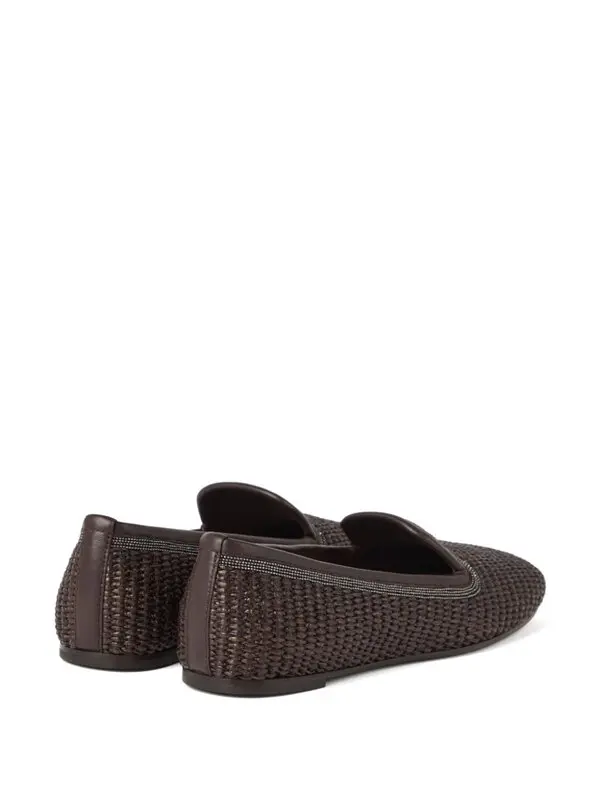 Brunello Cucinelli Interwoven Slippers