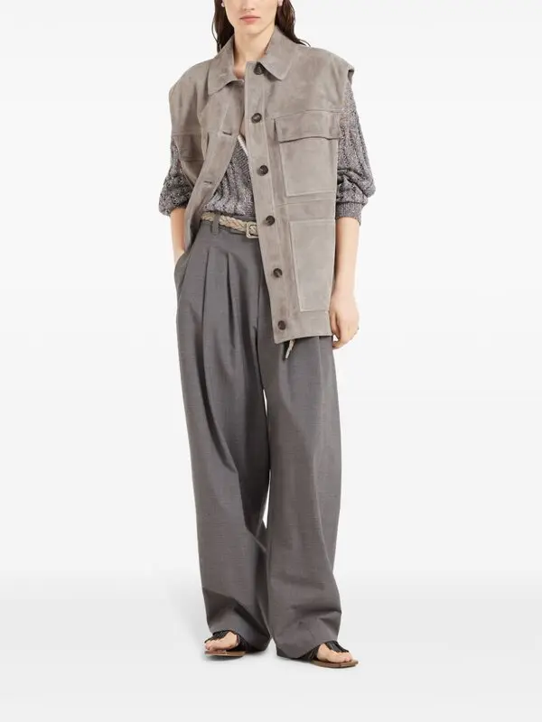 Brunello Cucinelli Sartorial Baggy Trousers - Grey