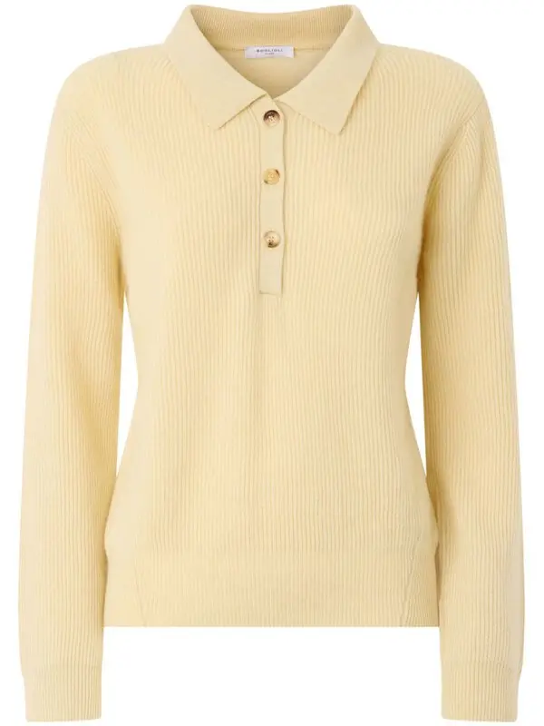 Boglioli Ribbed Cashmere Polo