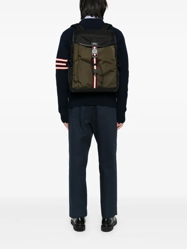 Bally Striped Backpack
