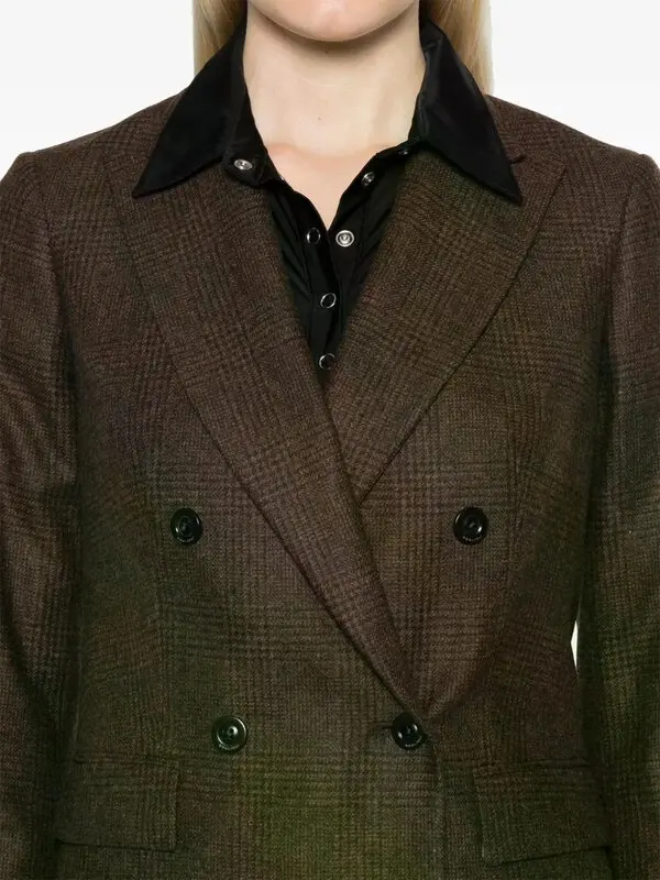 Boglioli Prince Of Wales Check Double-breasted Blazer