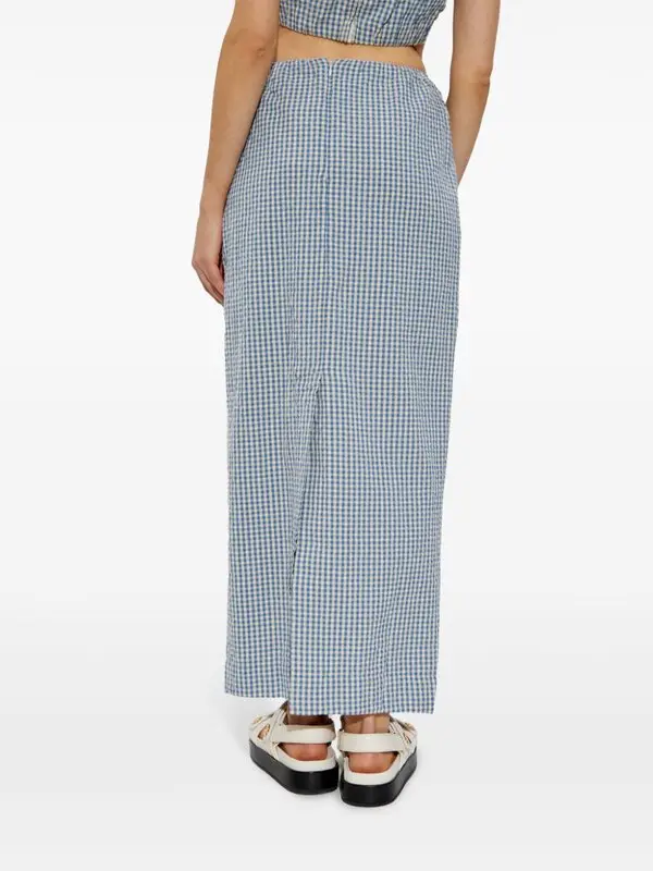 Posse Gingham Maxi Skirt