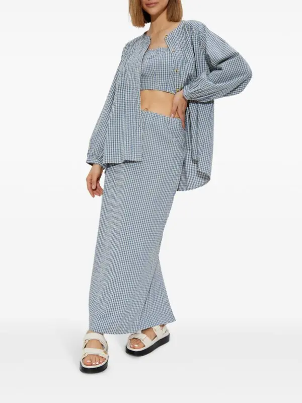 Posse Gingham Maxi Skirt