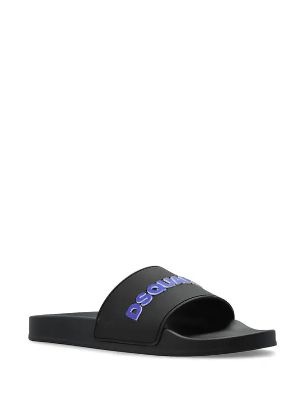 Dsquared2 Logo Pool Slides - Black