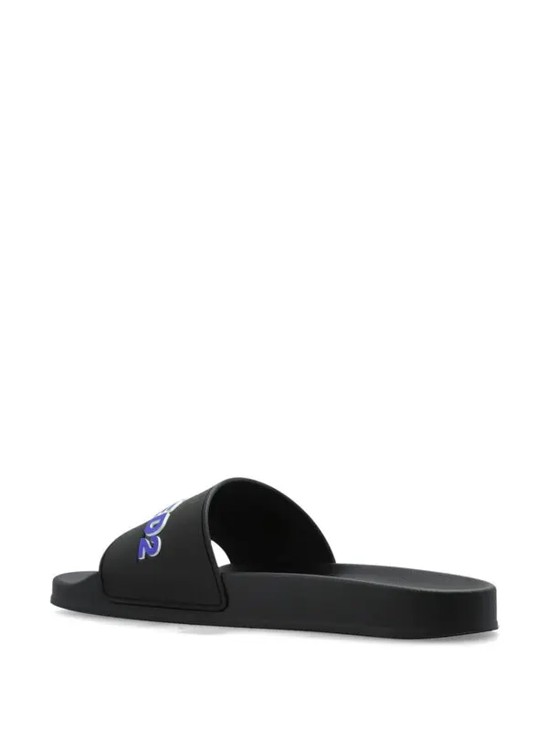 Dsquared2 Logo Pool Slides - Black