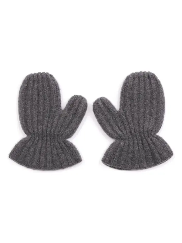 MAISON MARGIELA Ribbed-knit Mittens