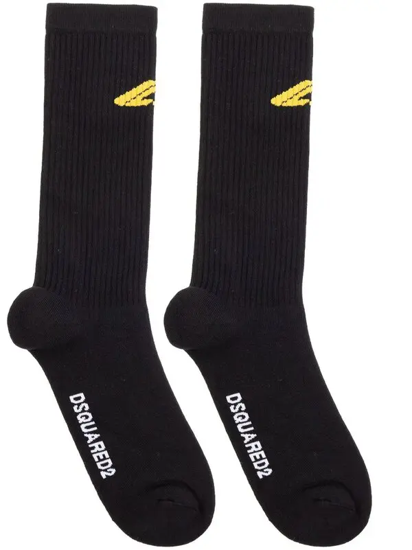 Dsquared2 Logo Socks - Black