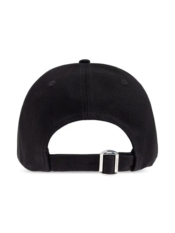 LANVIN Logo-embroidered Cap - Black