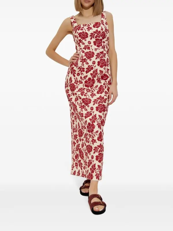 posse floral maxi dress Posse Joslin One Shoulder Dress