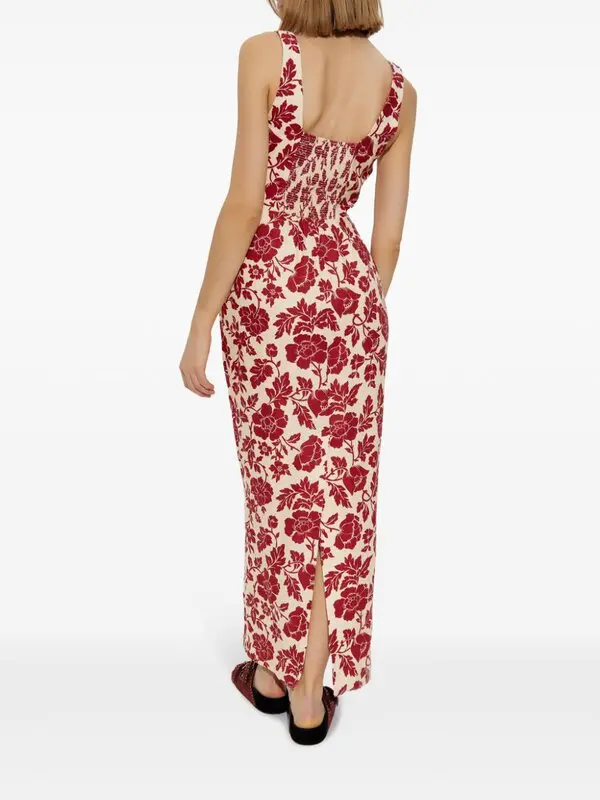 posse red floral dress Tiphane in the Jordan Mini Dress in Mila Floral. Tap to shop  #POSSE  #POSSEMuse