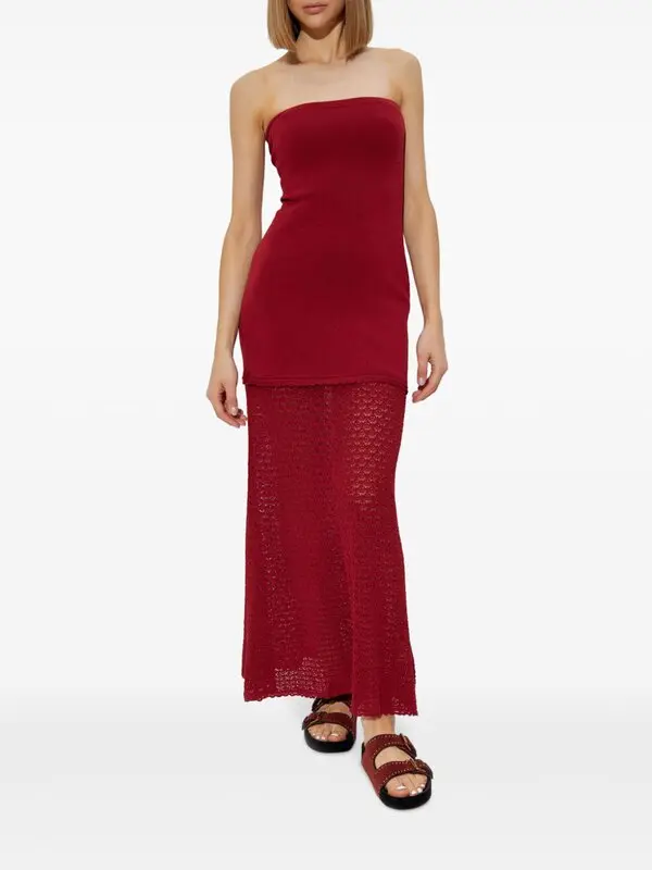 Posse Strapless Maxi Dress - Red