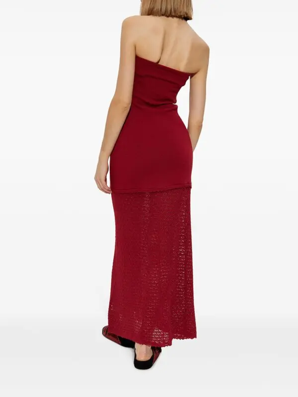 Posse Strapless Maxi Dress - Red