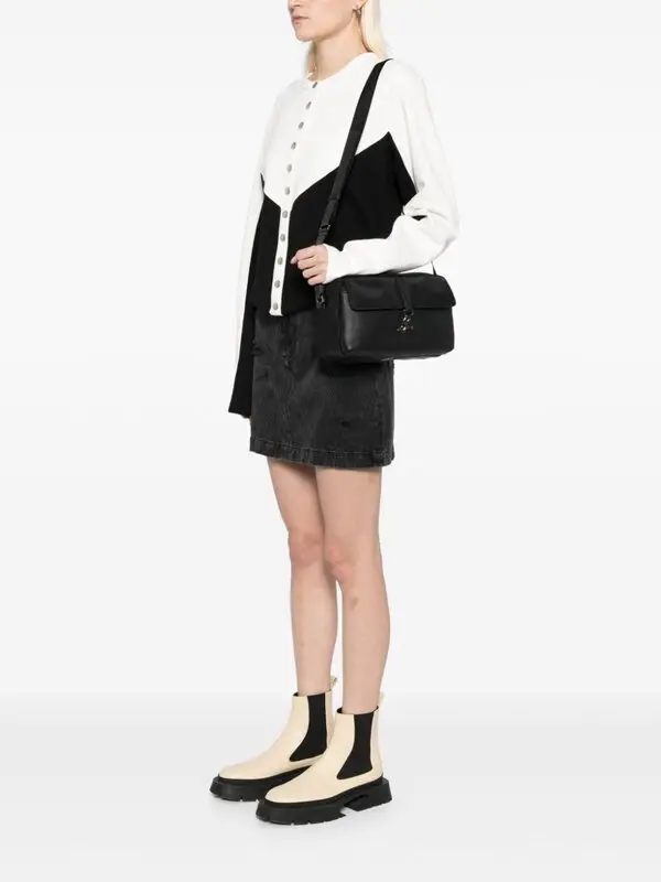 AGNES B. Logo-plaque Crossbody Bag
