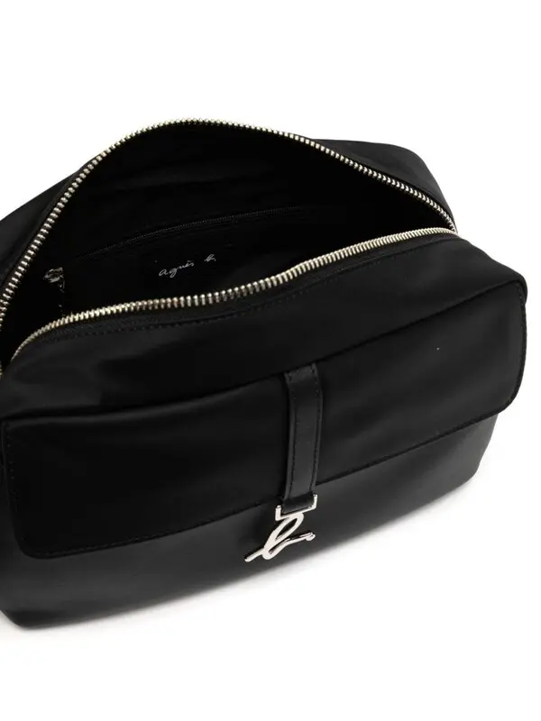 AGNES B. Logo-plaque Crossbody Bag