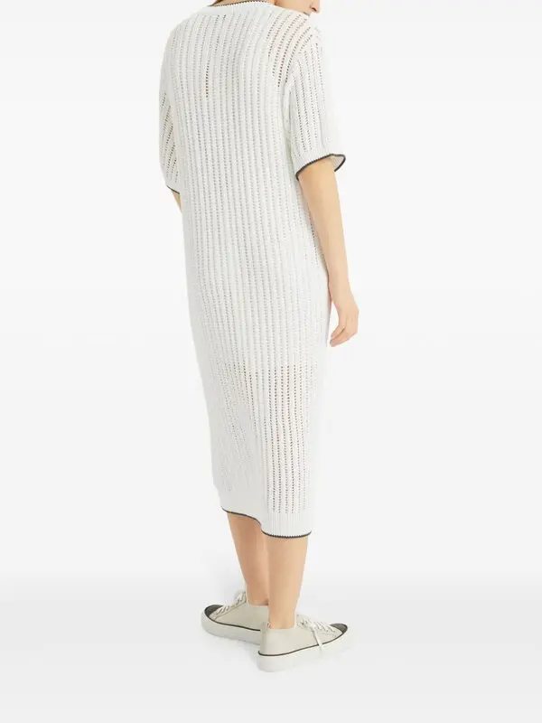 Brunello Cucinelli Monili-embellished Knitted Dress
