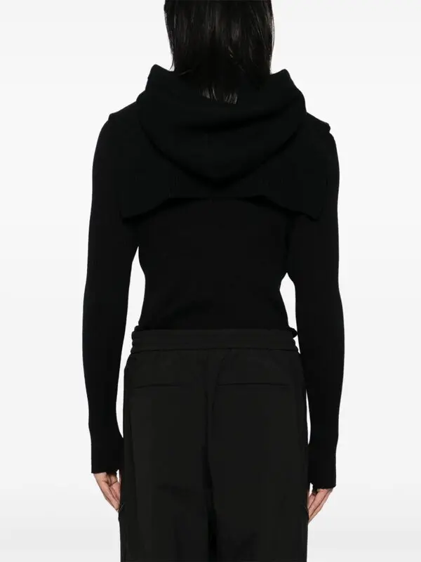 JUUN.J Logo Patch Hooded Vest