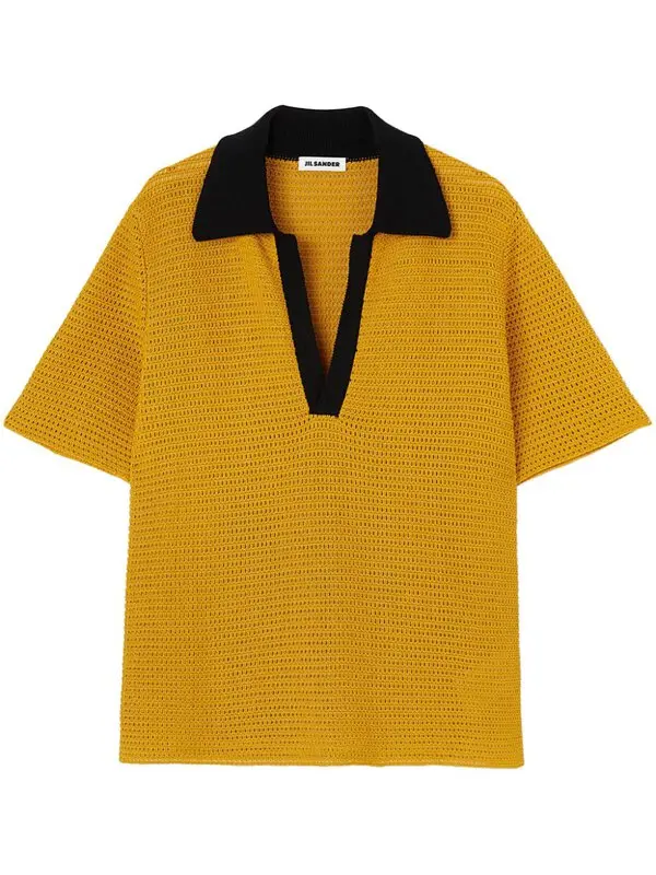 JIL SANDER Knitted Polo Shirt