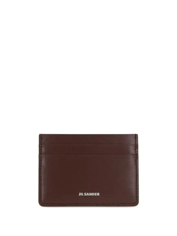 Jil Sander Brown Credit Card Holder - Brown - 1% Off