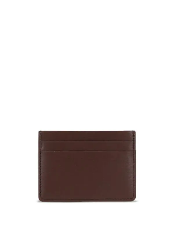 JIL SANDER Logo-print Leather Cardholder - Brown
