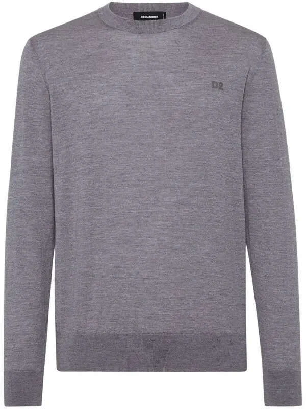 Dsquared2 Crew Neck Pullover Jumper - Grey
