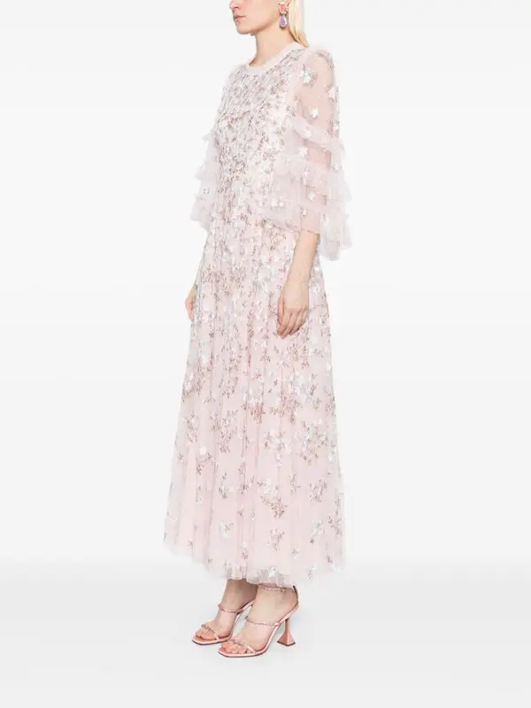 NEEDLE & THREAD Everett Bloom Gown - Pink