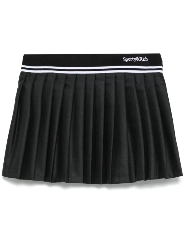 SPORTY & RICH Abigail Mini Skirt - Grey